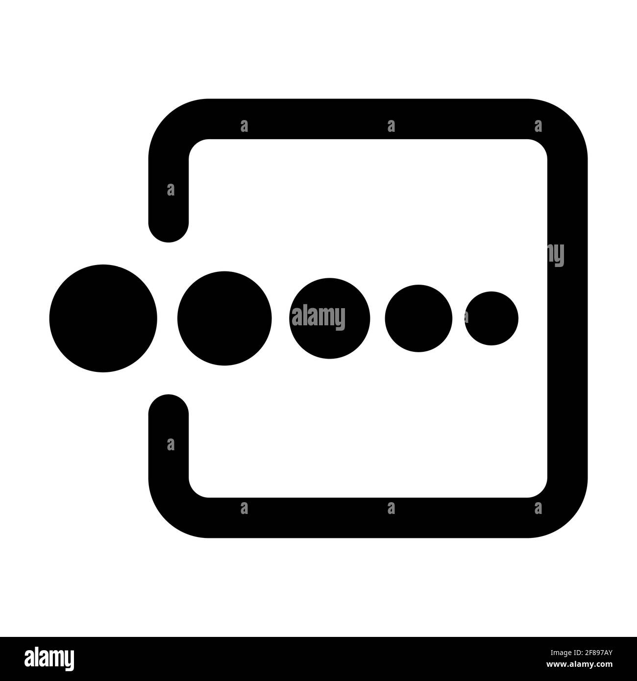 Login icon, vector flat symbol isolated on white background . Entry ...