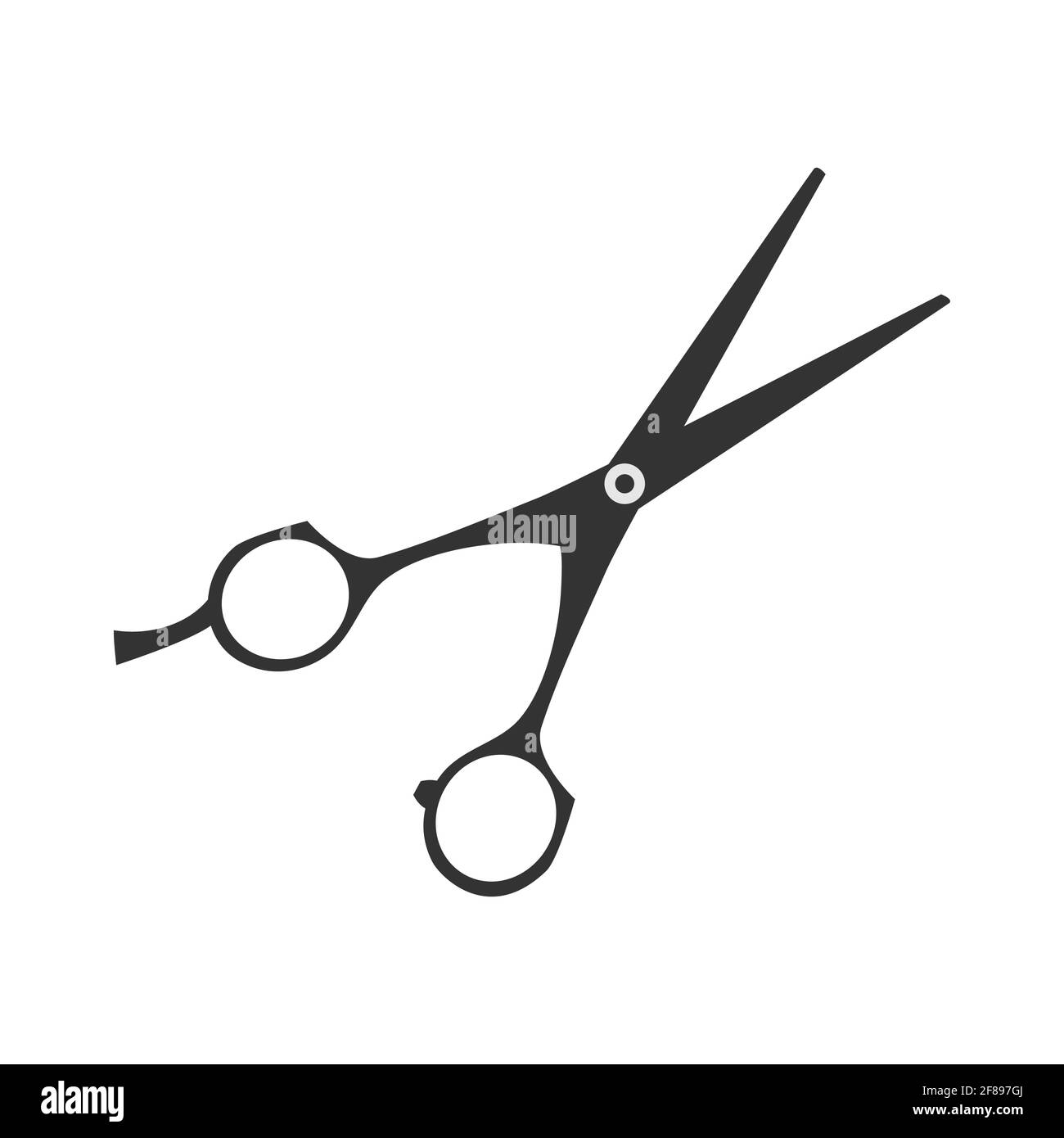 Scissors icon vector illustration. Cut symbol with open scissors Stock ...