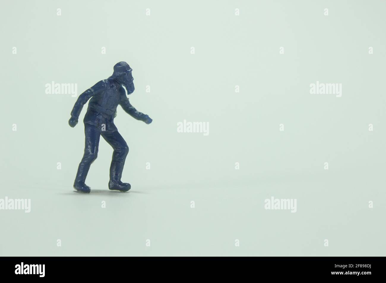 Minifigure of walking old man with a beard and a hat /miniature people ...