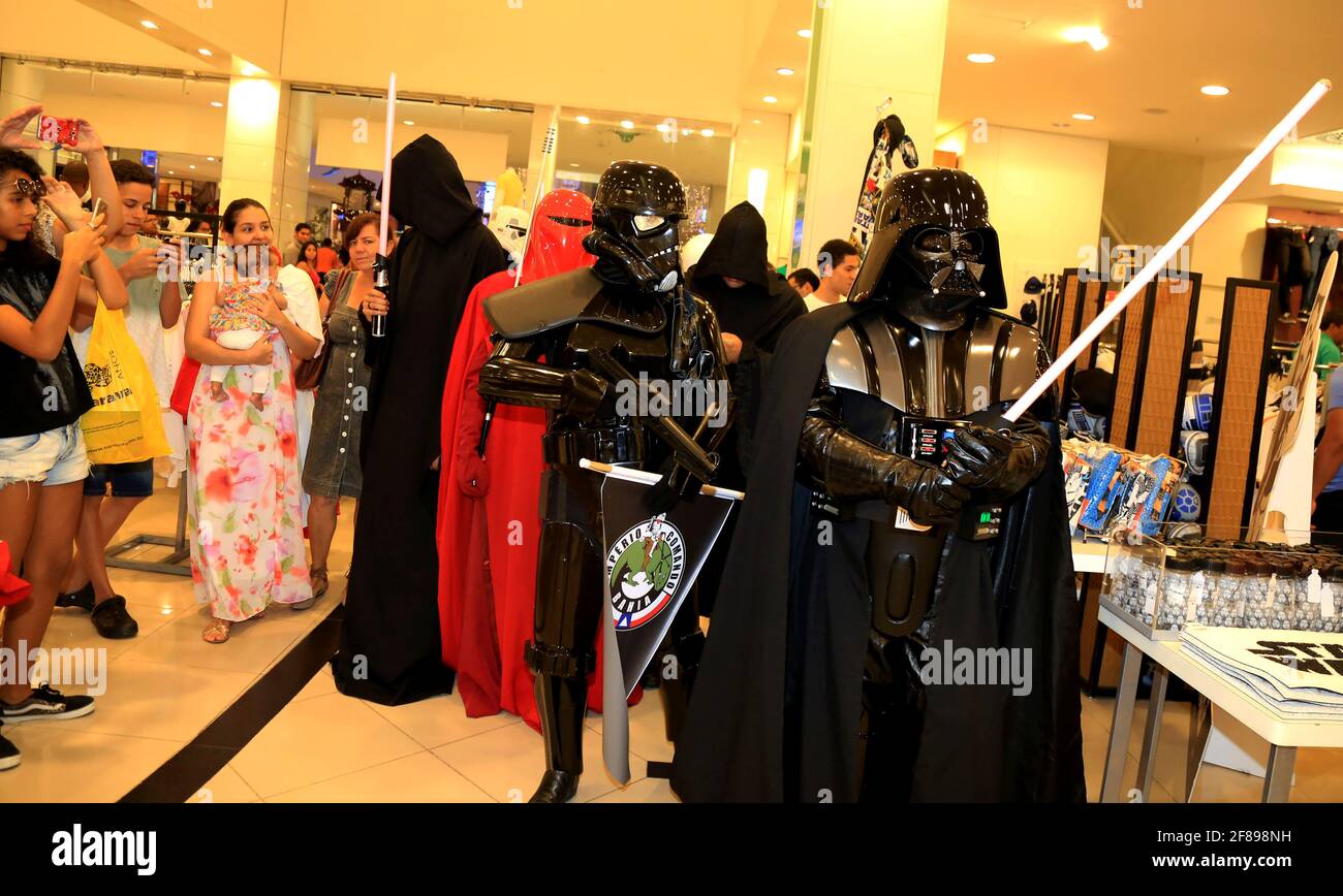 salvador, bahia, brazil - december 15, 2015: Star Wars fans celebrate ...