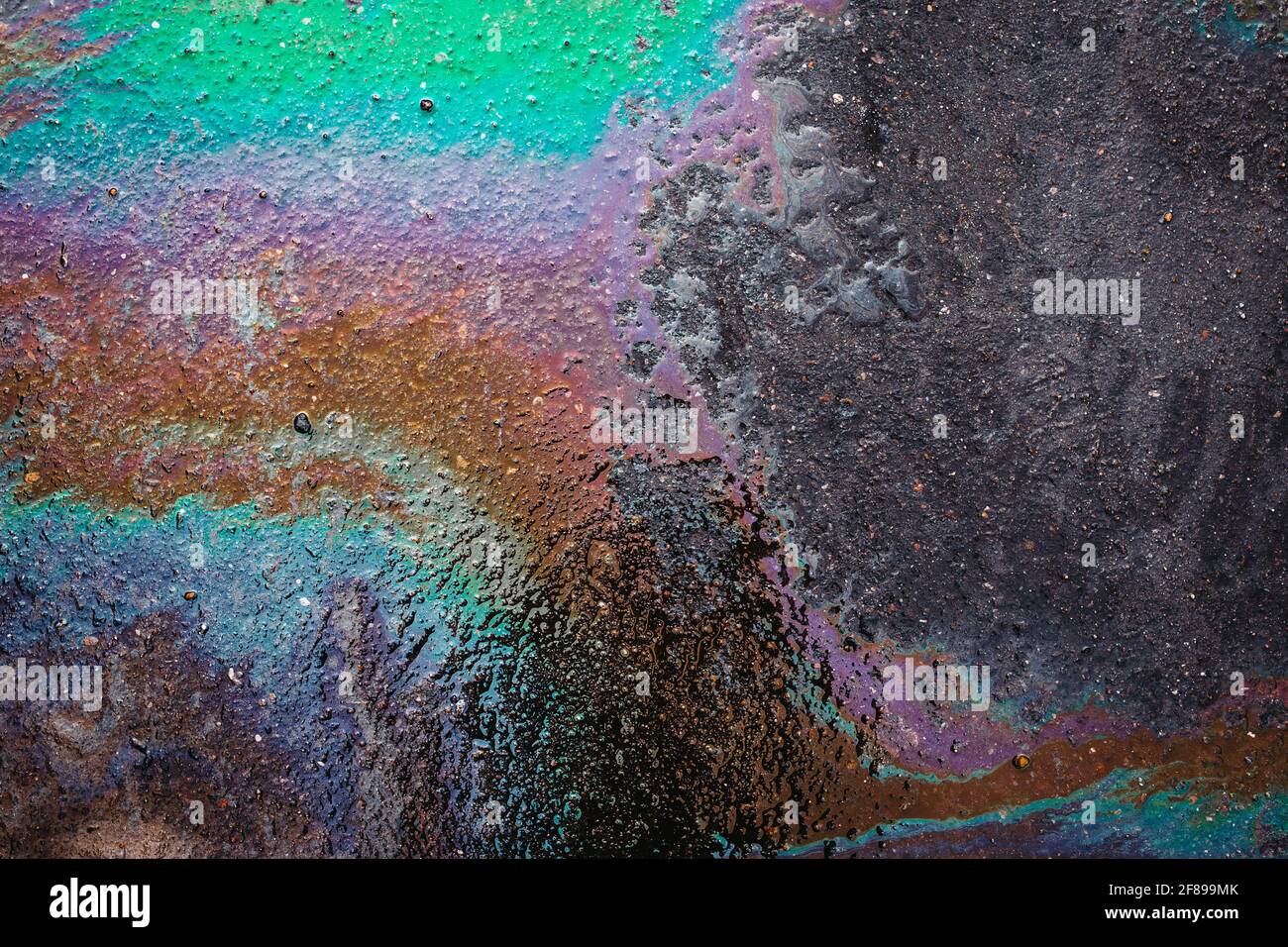 Oil Spill On Asphalt High Resolution Stock Photography and Images - Alamy