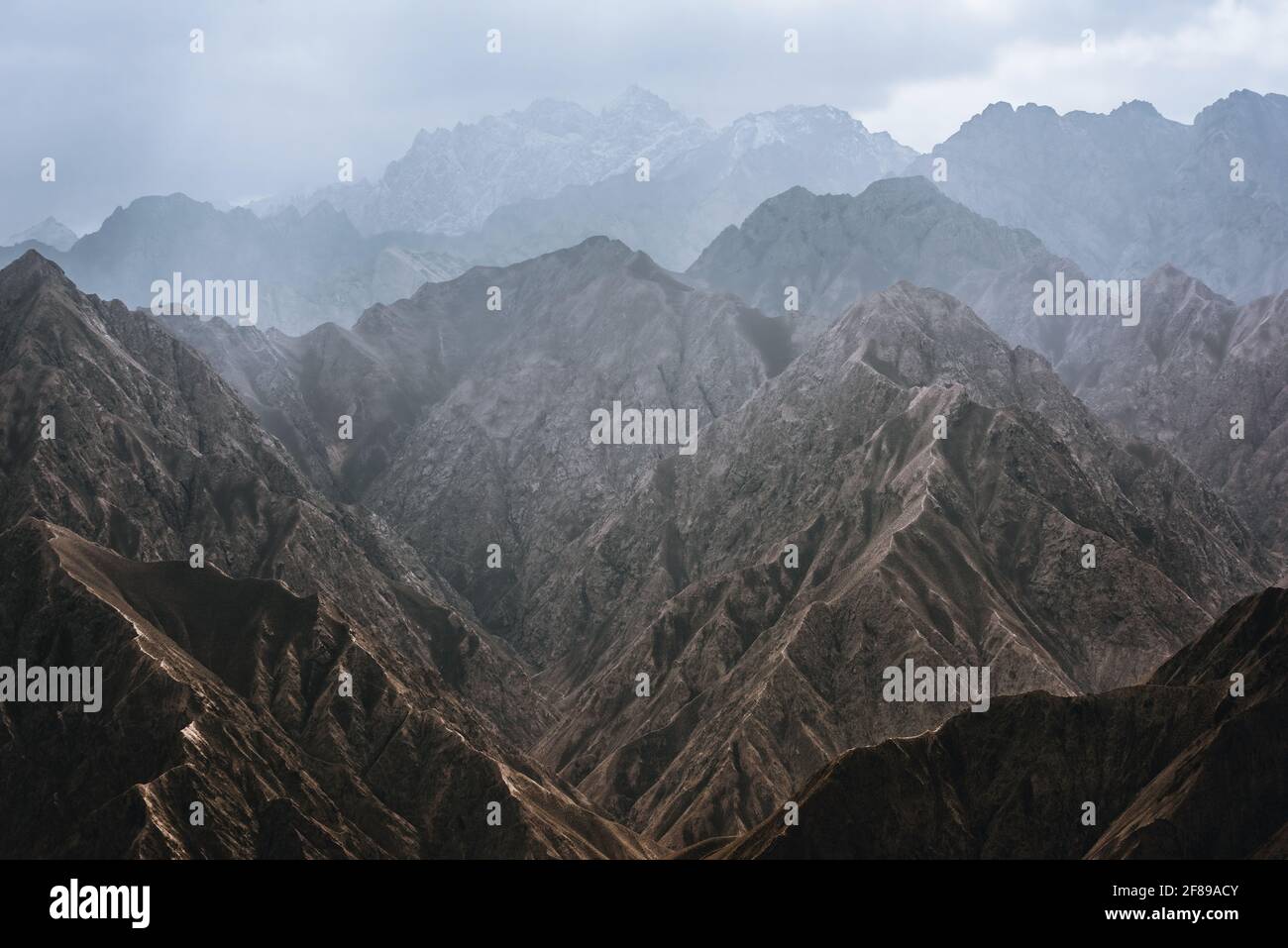 Eroded landscape and rock towers in Xinjiang, China Stock Photo - Alamy
