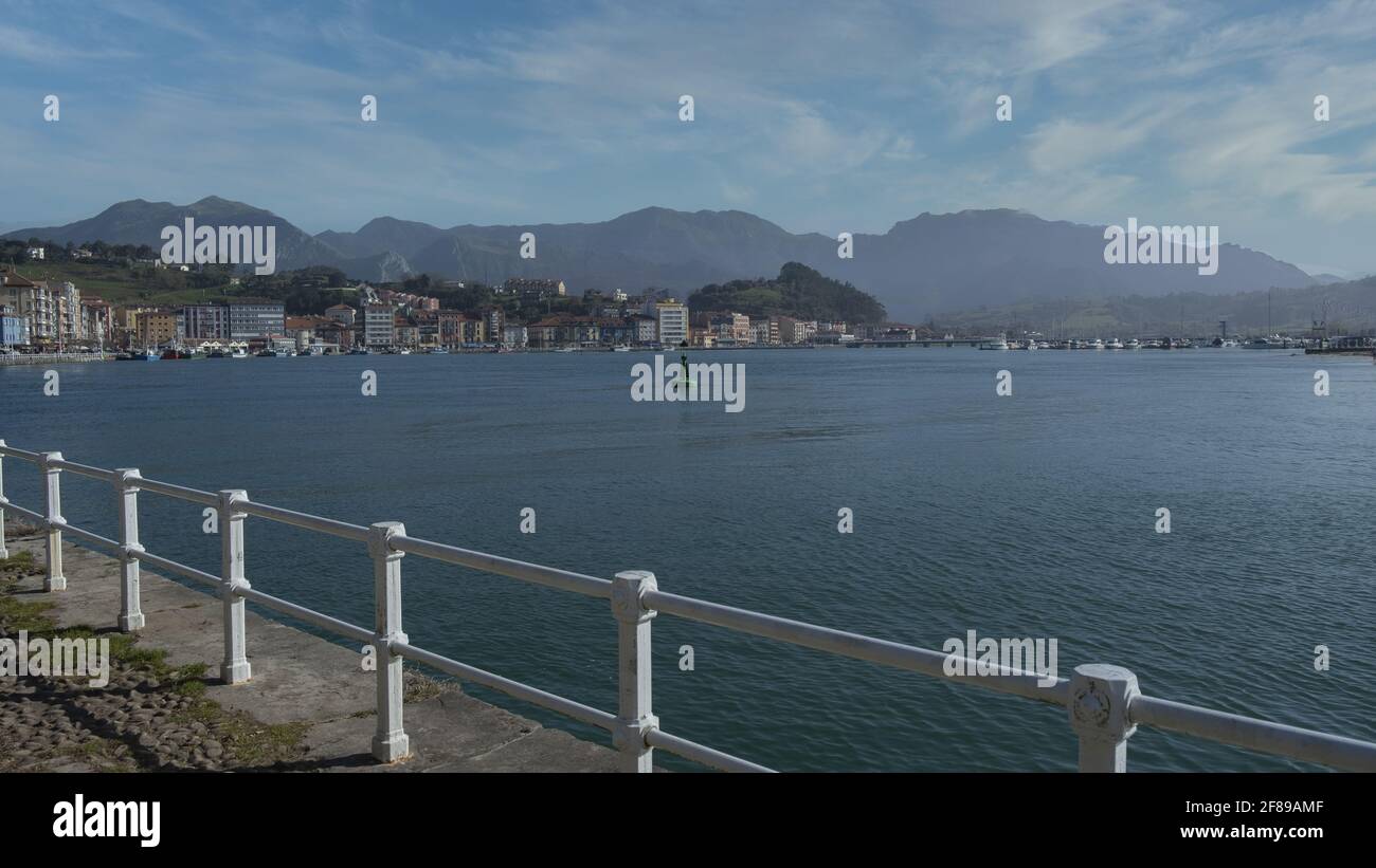 Beautiful beach of Llanes Stock Photo - Alamy