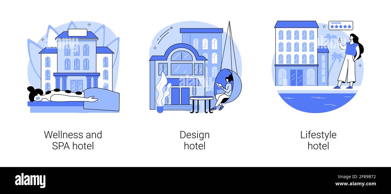 Luxury resort abstract concept vector illustrations Stock Vector Image ...