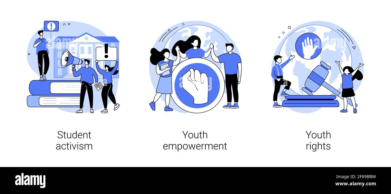 Social movement abstract concept vector illustrations Stock Vector ...