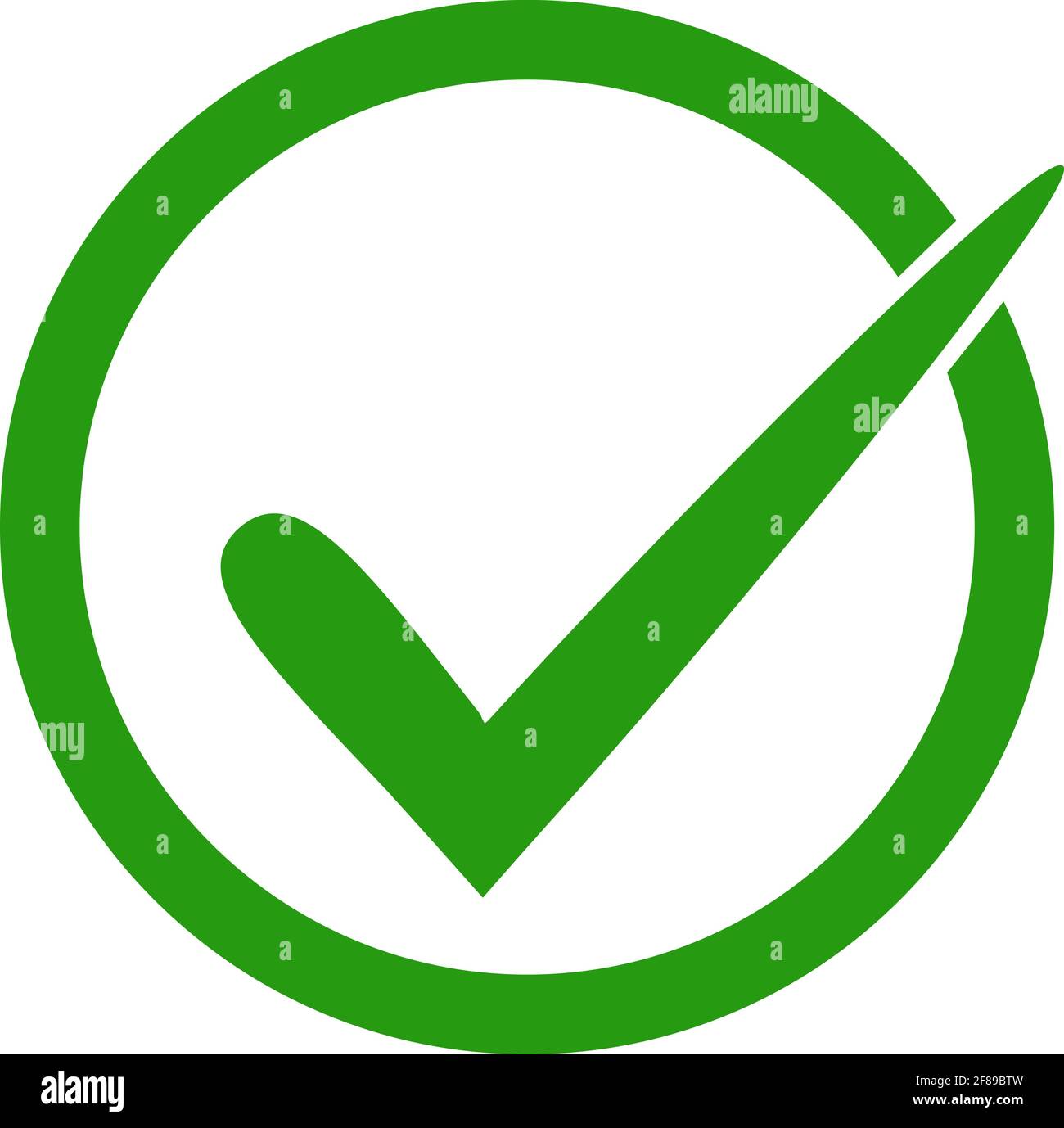 Trendy green check mark icon in a circle. Tick icon in green, vector ... Trendy green check mark icon in a circle. Tick icon in green, vector ...