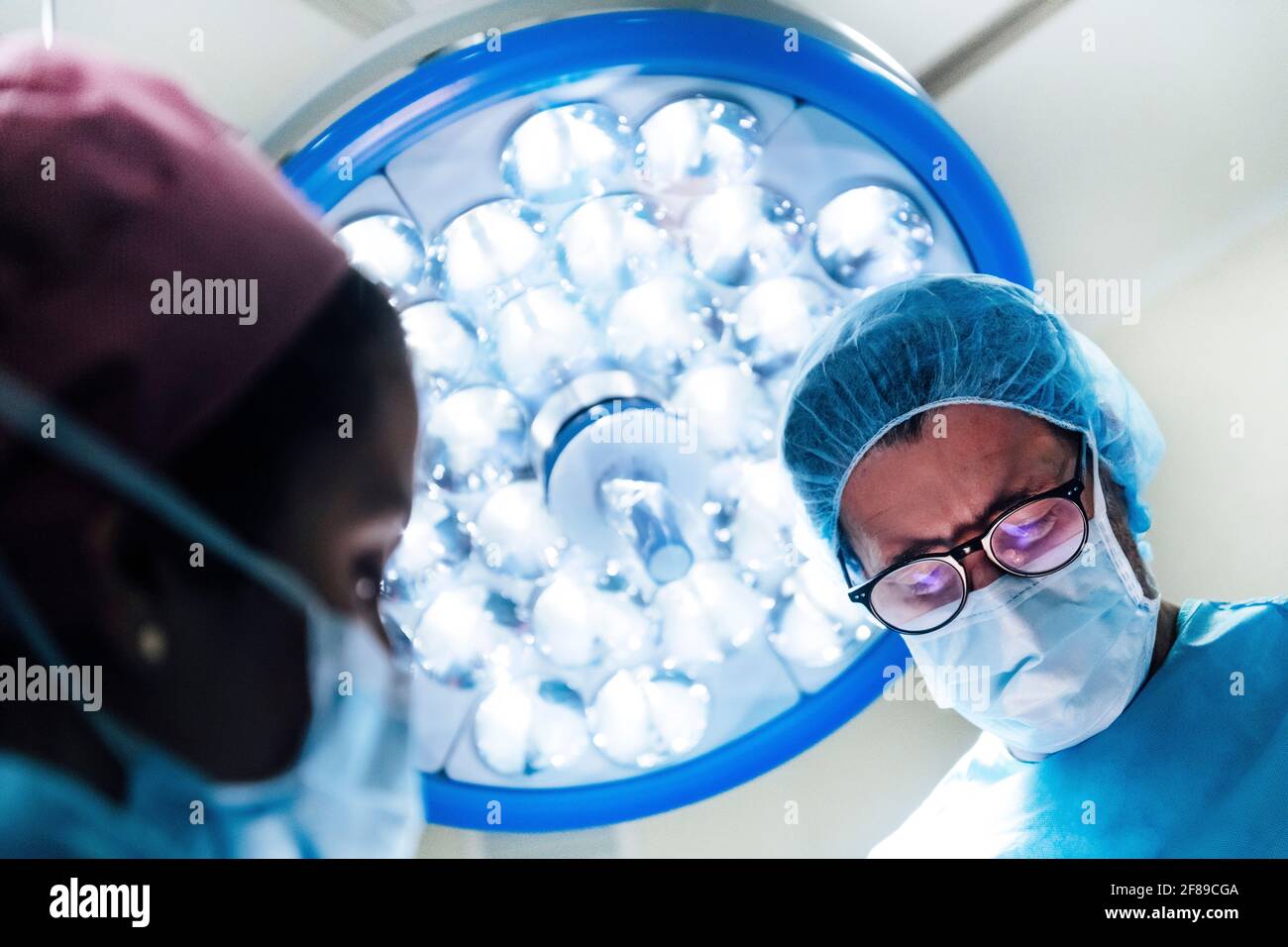 Professional medical team performing surgery at the hospital Stock ...