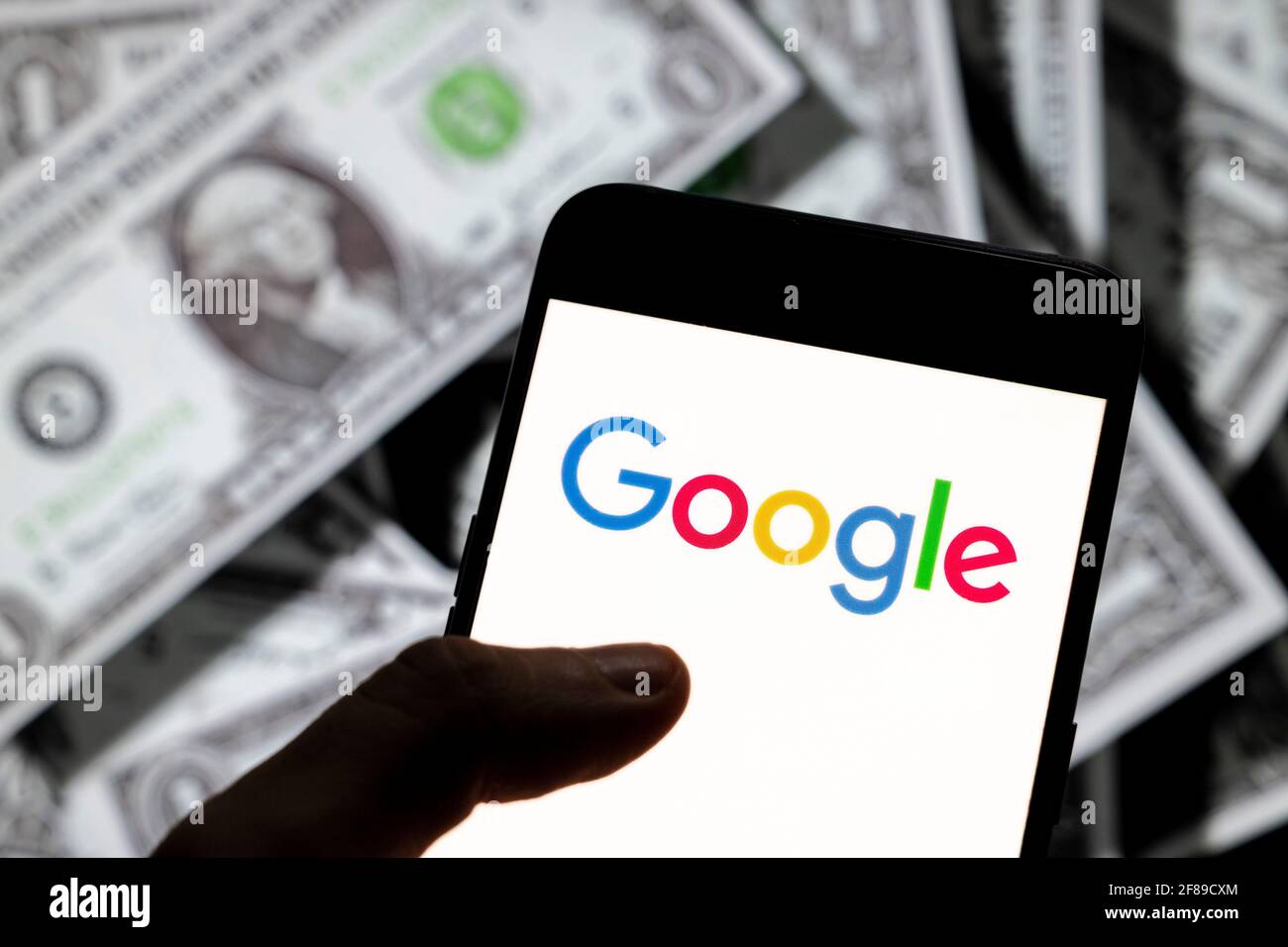 In this photo illustration, the American multinational technology ...