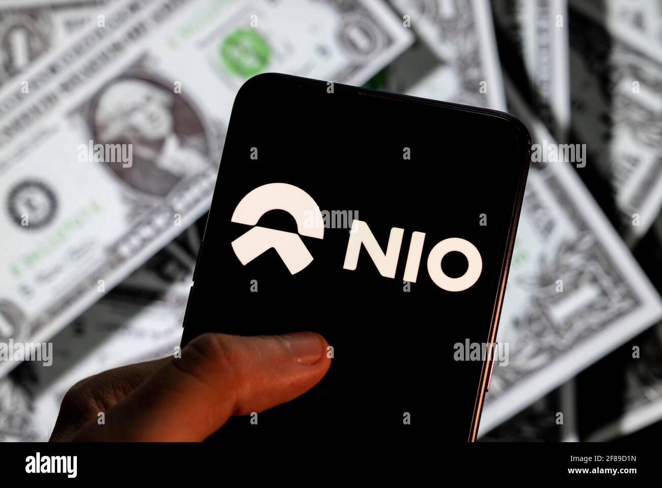 In this photo illustration, the Chinese electric automobile ...