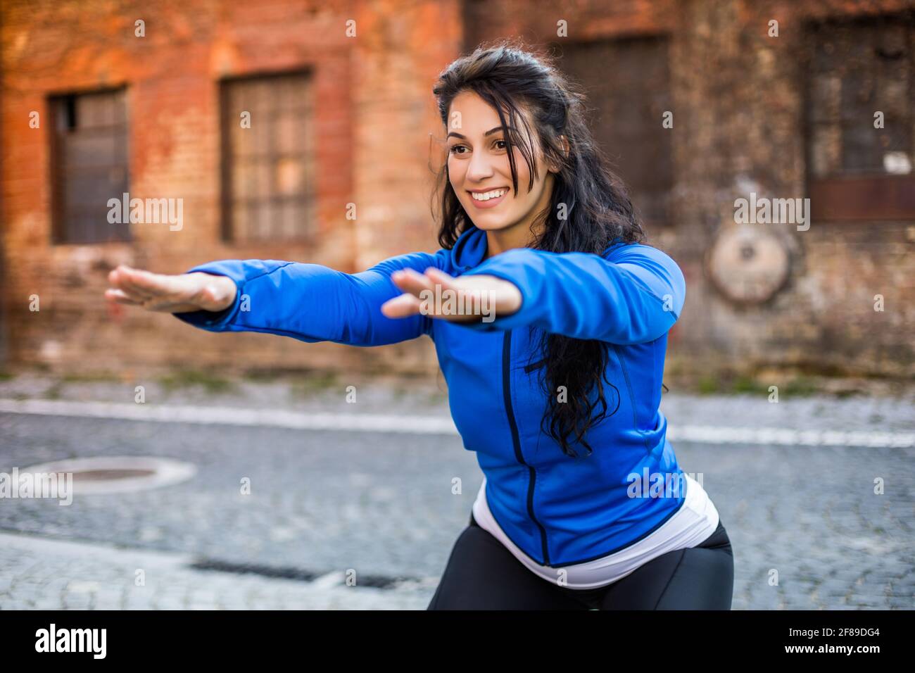 Beautiful woman enjoys exercising hi-res stock photography and images ...