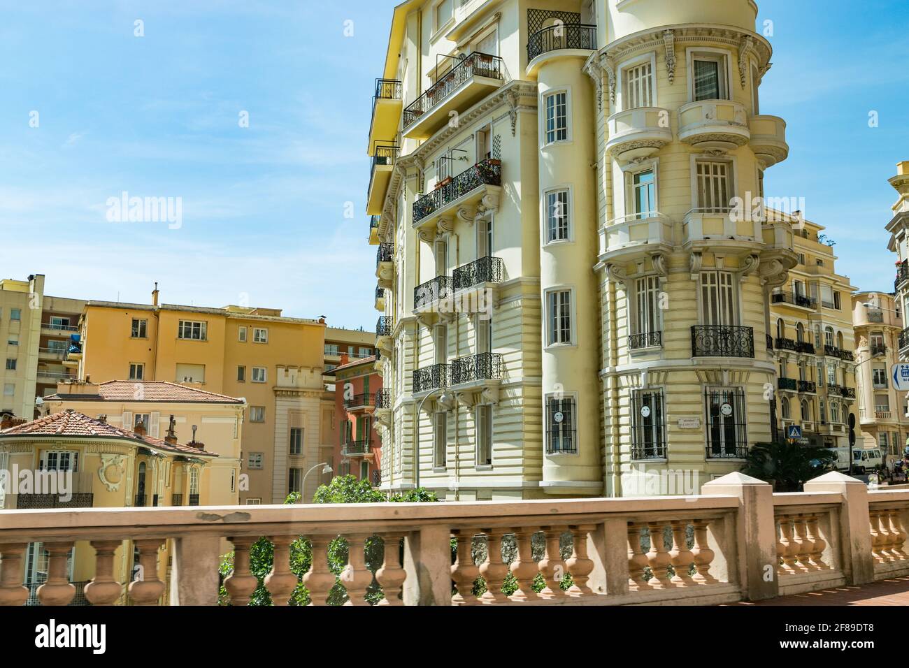 Buildings showing architecture in Monaco Stock Photo - Alamy