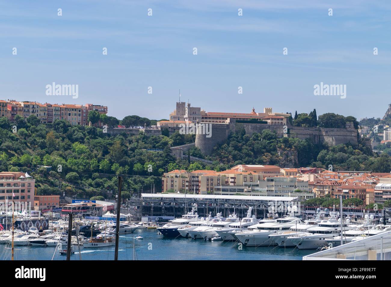 Monaco harbor with ships and yachts Stock Photo - Alamy
