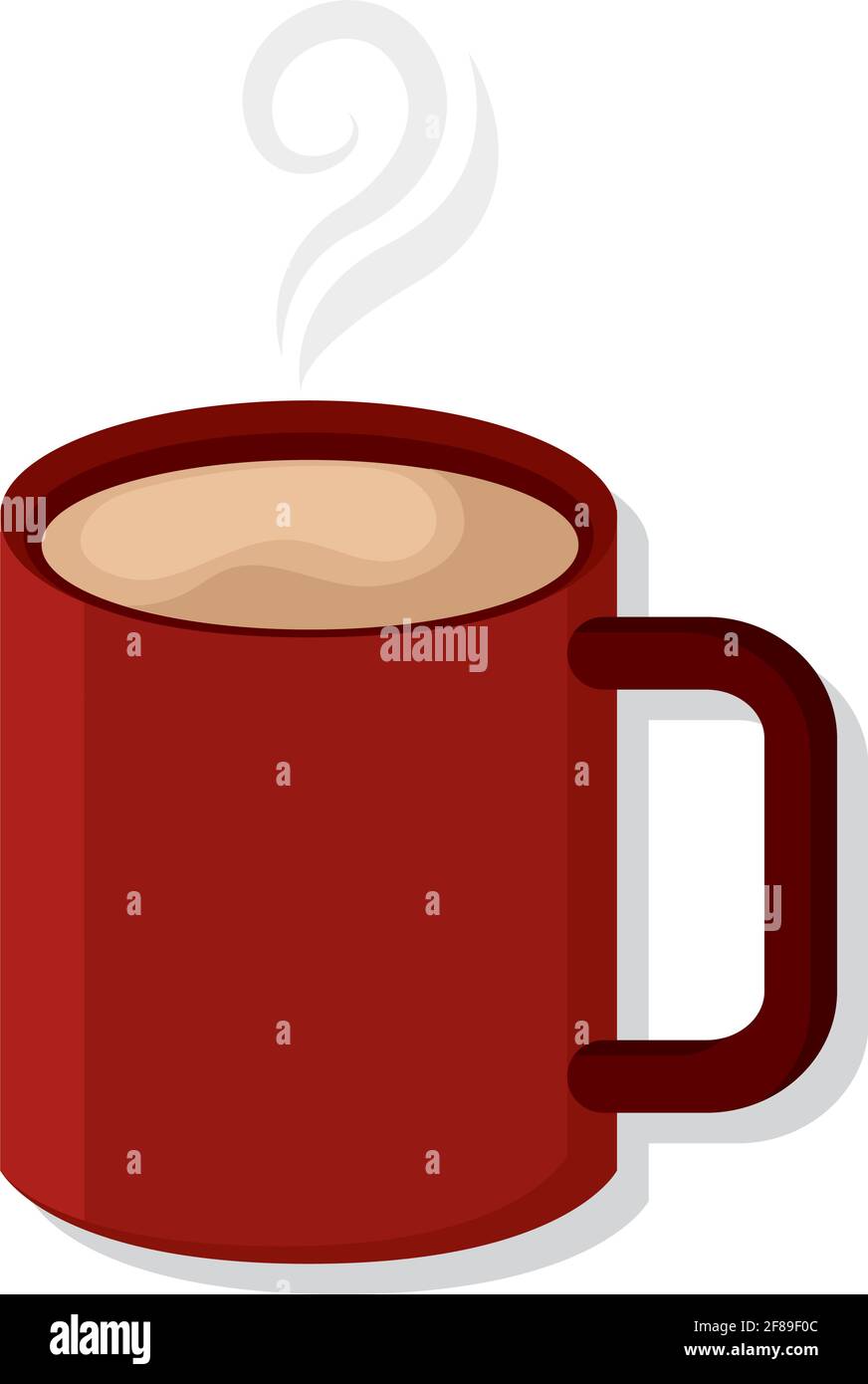 Hot Coffee Cup With Steam Vector Illustration Stock Vector Image And Art Alamy