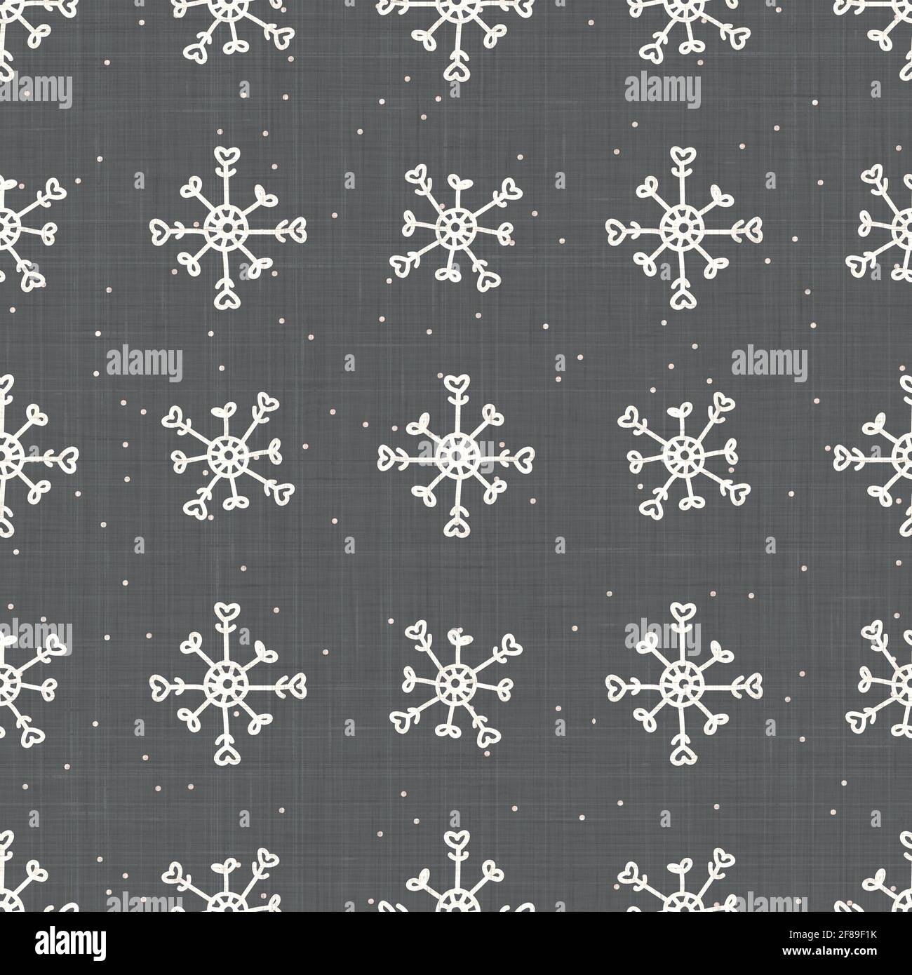 Seamless winter snowflake background pattern. Simple gender neutral ...
