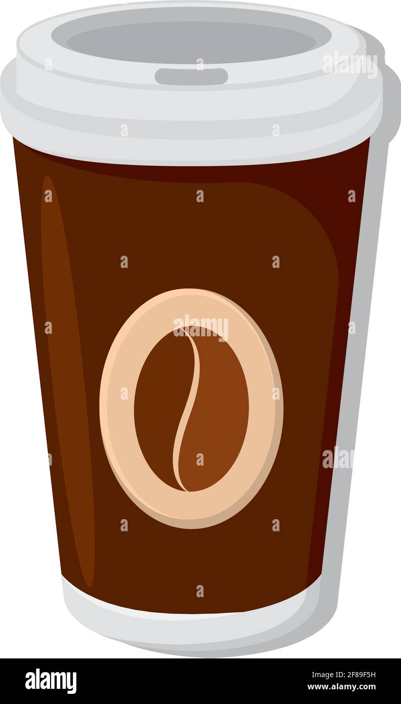 Isolated recyclable carton coffee cup - Vector illustration Stock ...