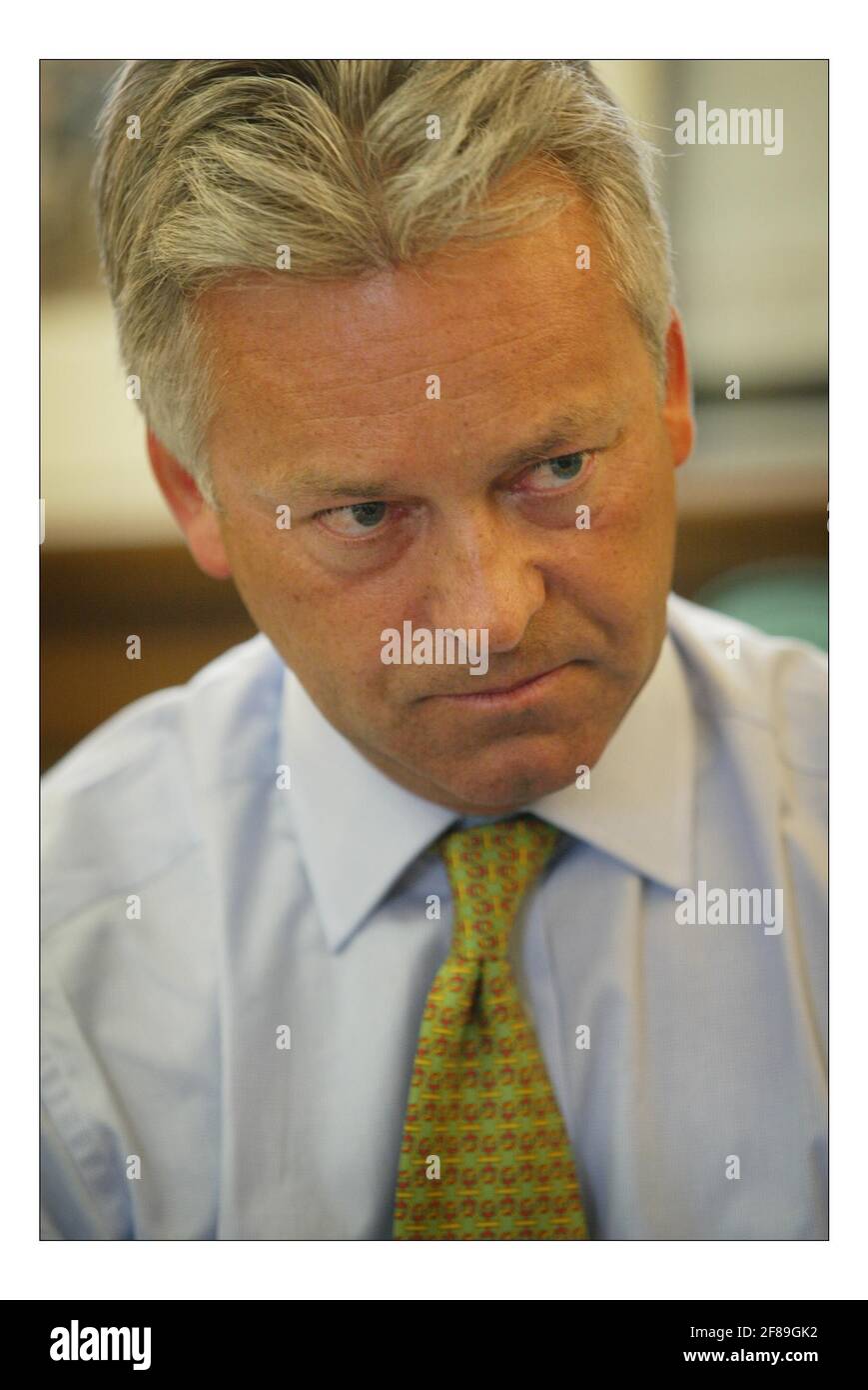 Alan Duncan in his office in Westminster. pic David Sandison 27/4/07 ...