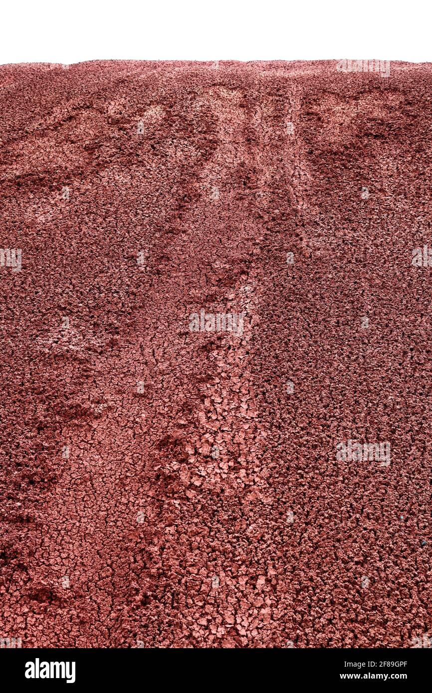 Dry Cracked Red Colored Soil Stock Photo - Alamy