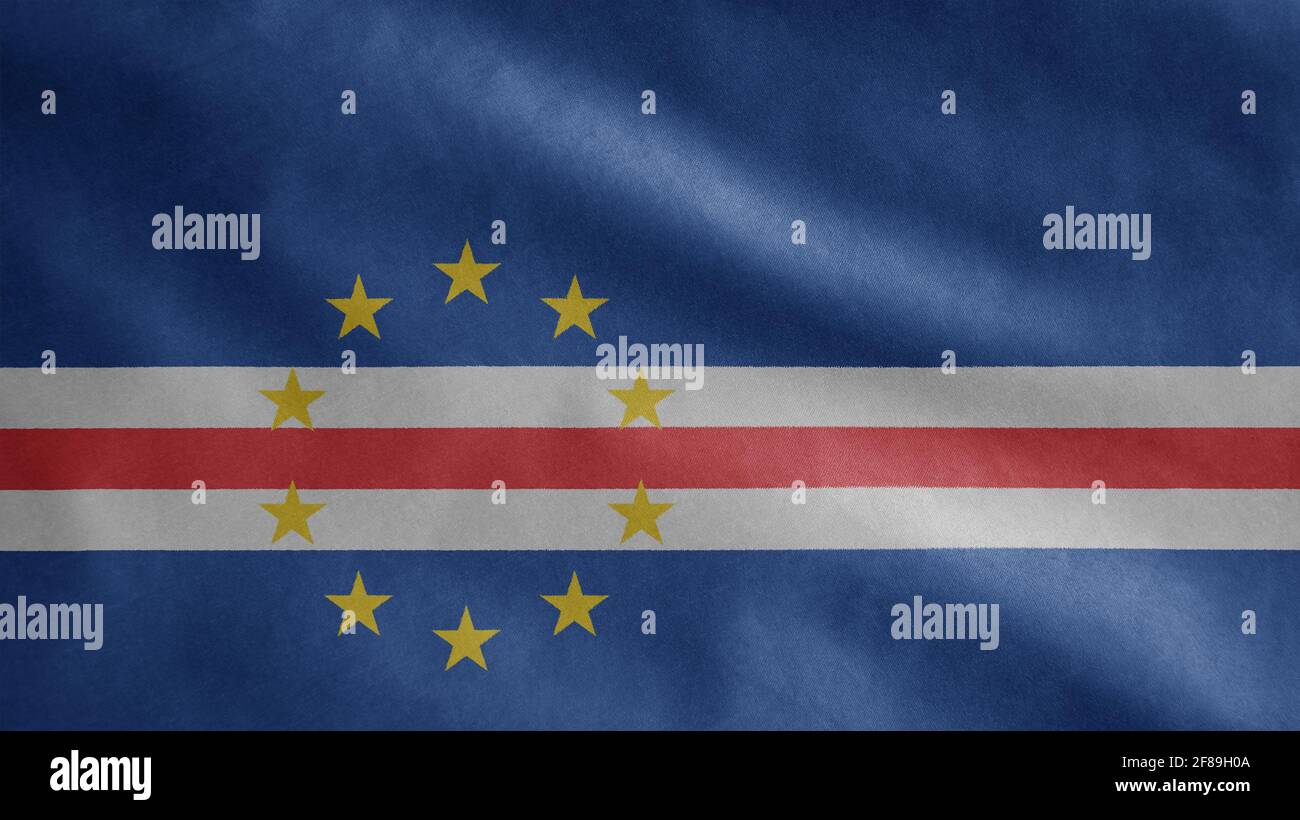 Waving cape verdean flag hi-res stock photography and images - Alamy