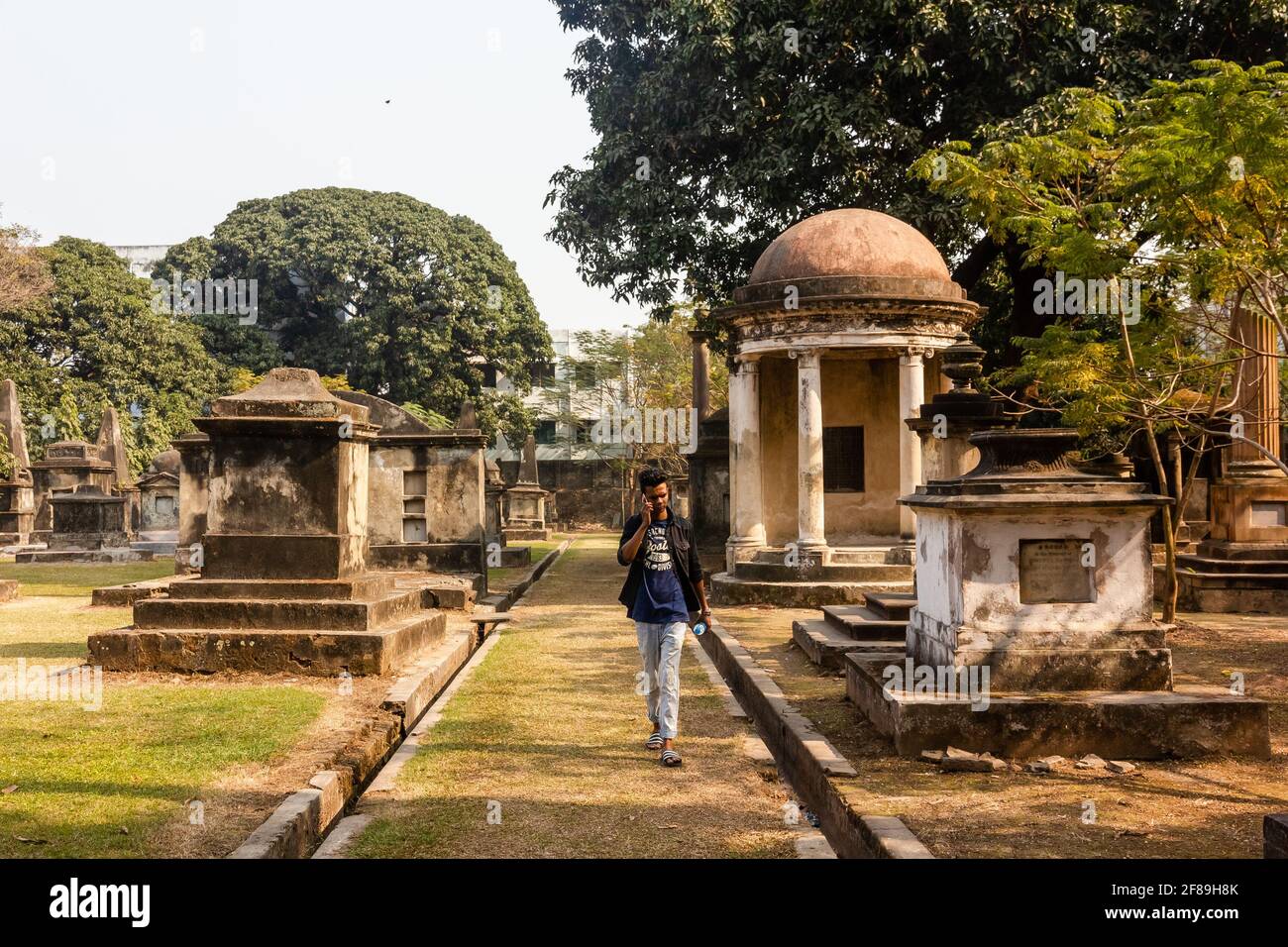 Man walking through cemetary hi-res stock photography and images - Alamy