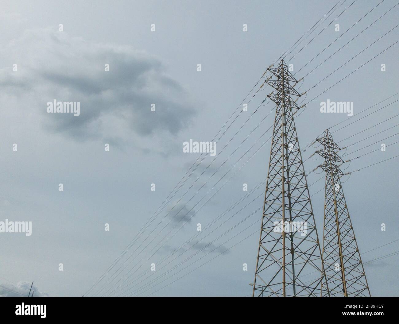 Transmission line energy Stock Photo - Alamy