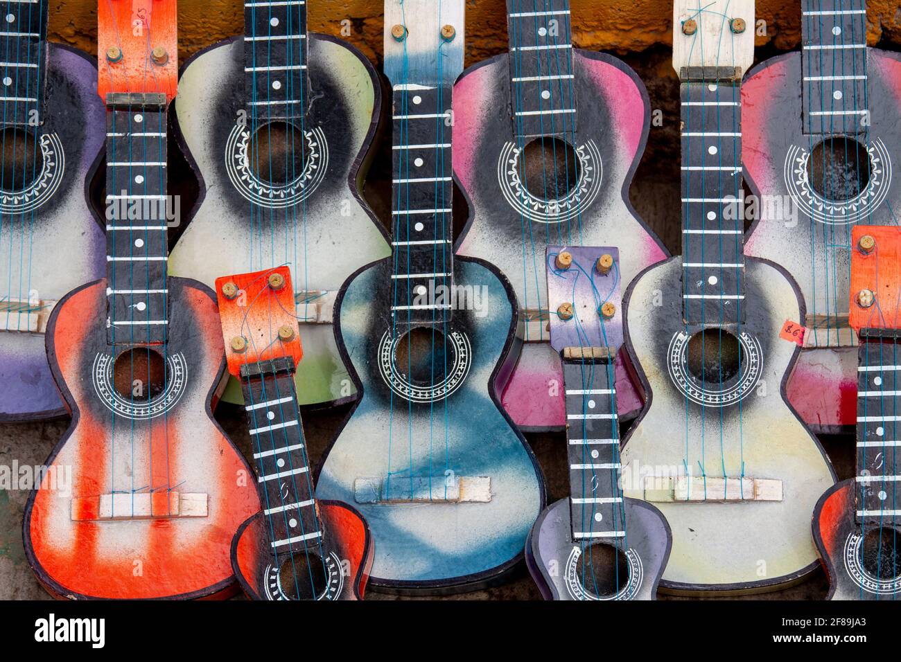 COLORFUL MEXICAN GUITARS Stock Photo - Alamy