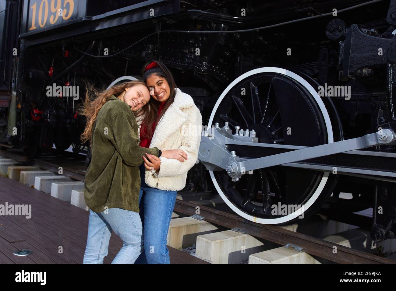 Two girls best friends since kindergarten, reuniting and having a fun ...