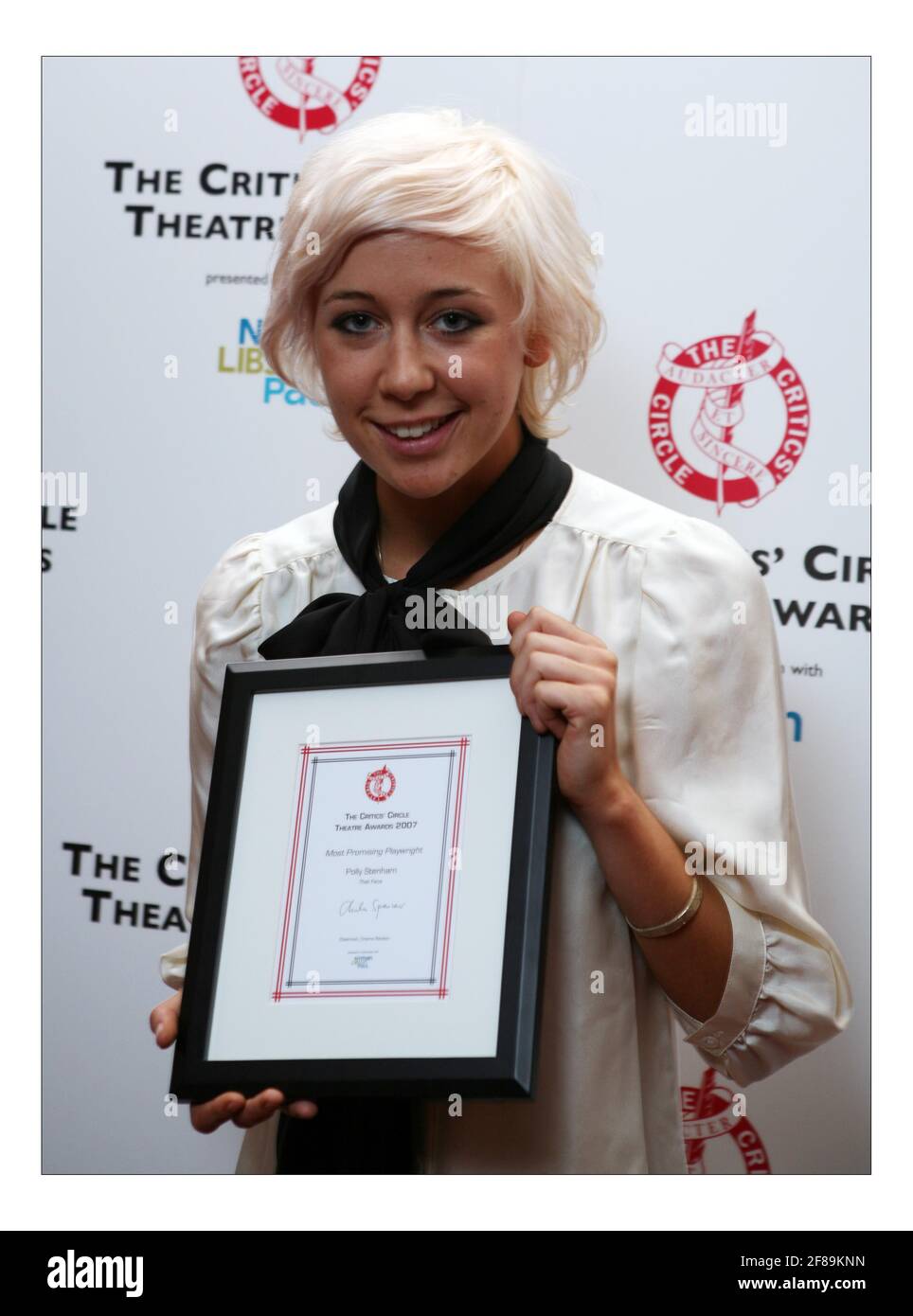 The Critics Circle Award 2007 winners pose after recieving their awards ...