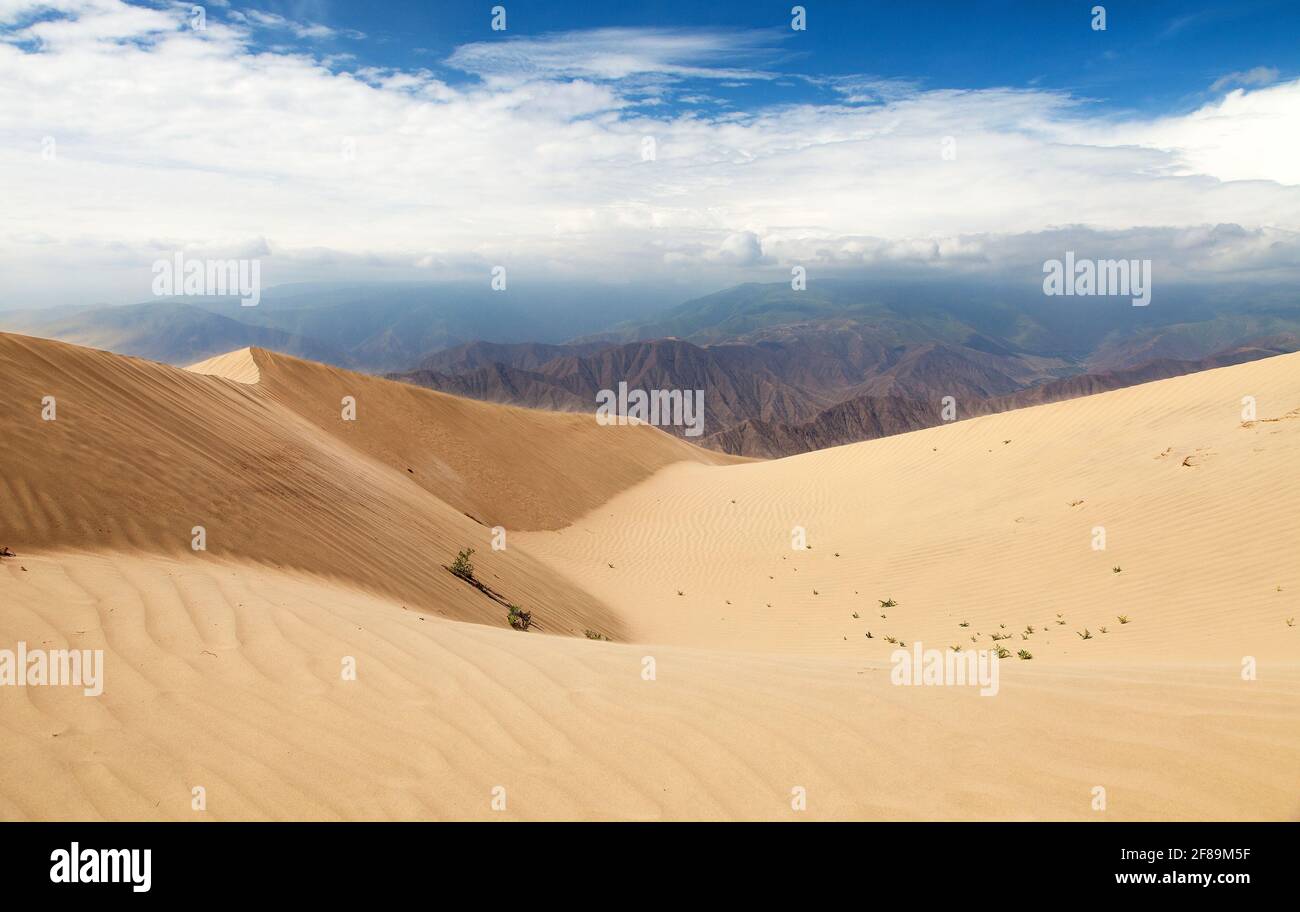 Cerro Blanco sand dune, the highest dunes on the world located near ...