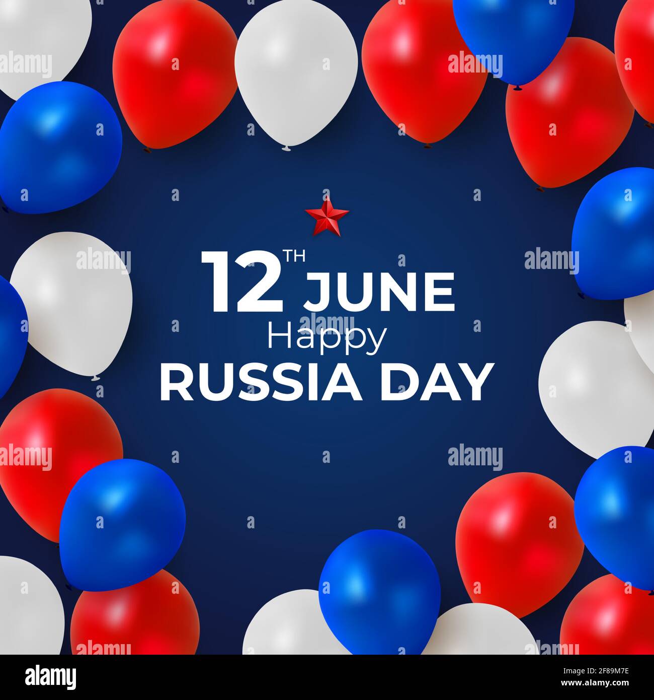 Happy Russia day holiday background. Vector Illustration EPS10 Stock ...