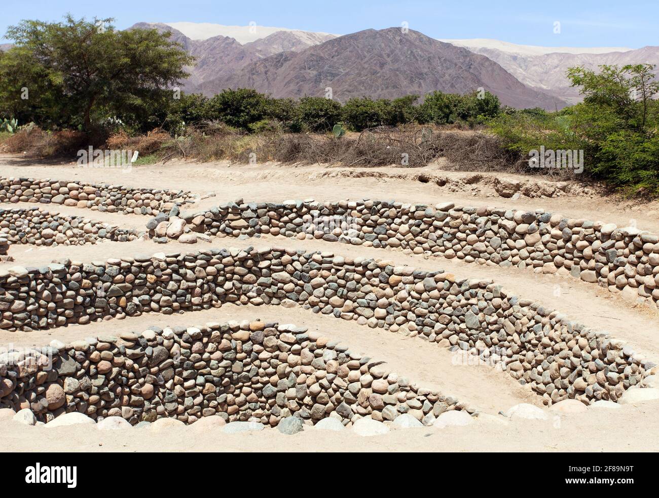 Cantalloc Aqueduct in Nazca or Nazca town, spiral or circle aqueducts ...