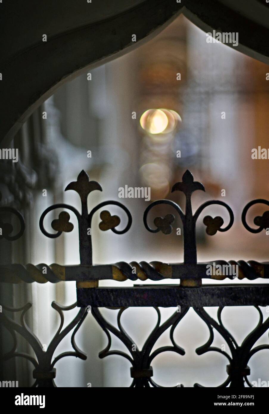 wrought iron screen Stock Photo - Alamy