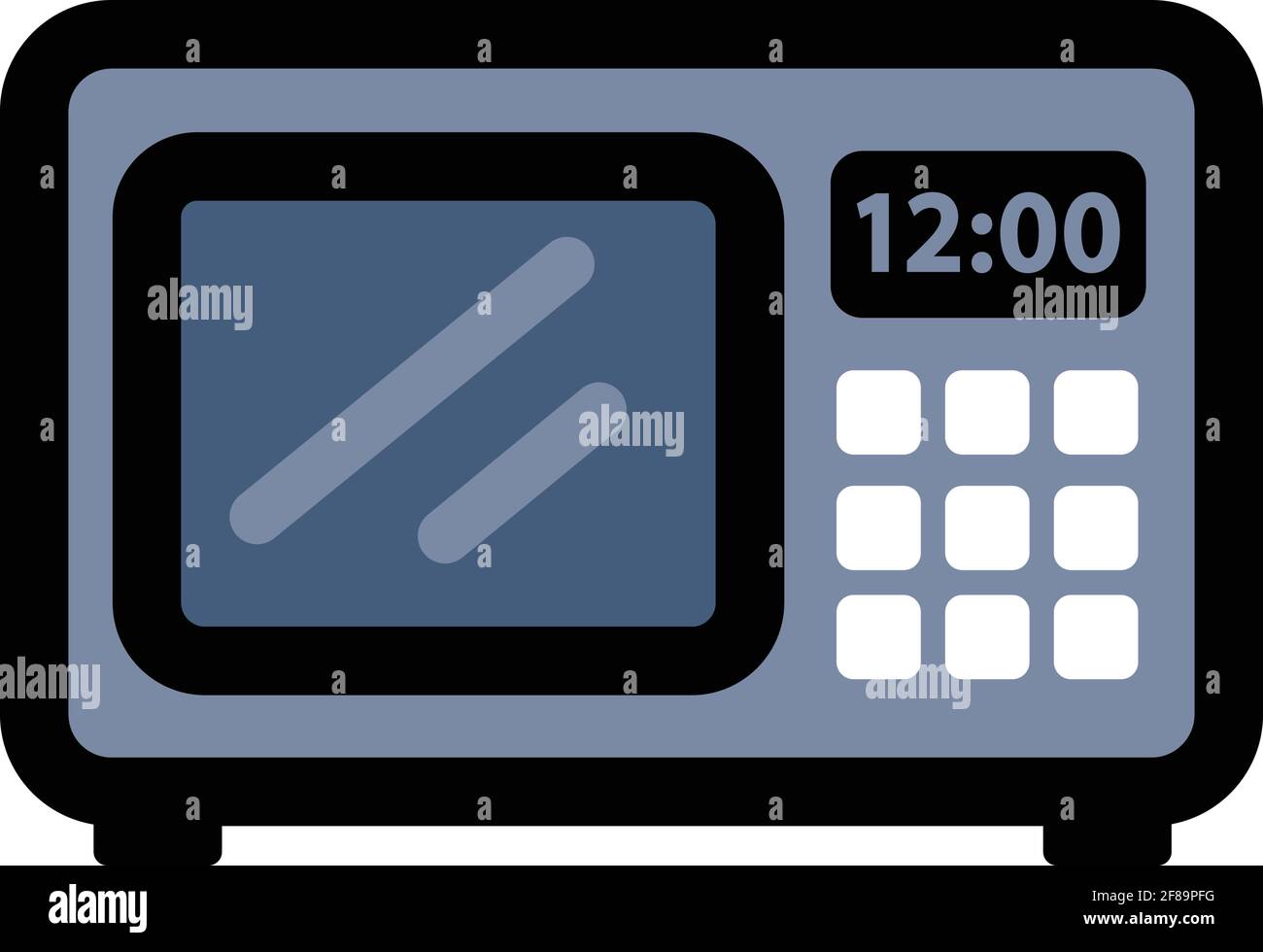 Microwave color vector icon. Different electric icons. Different symbol ...