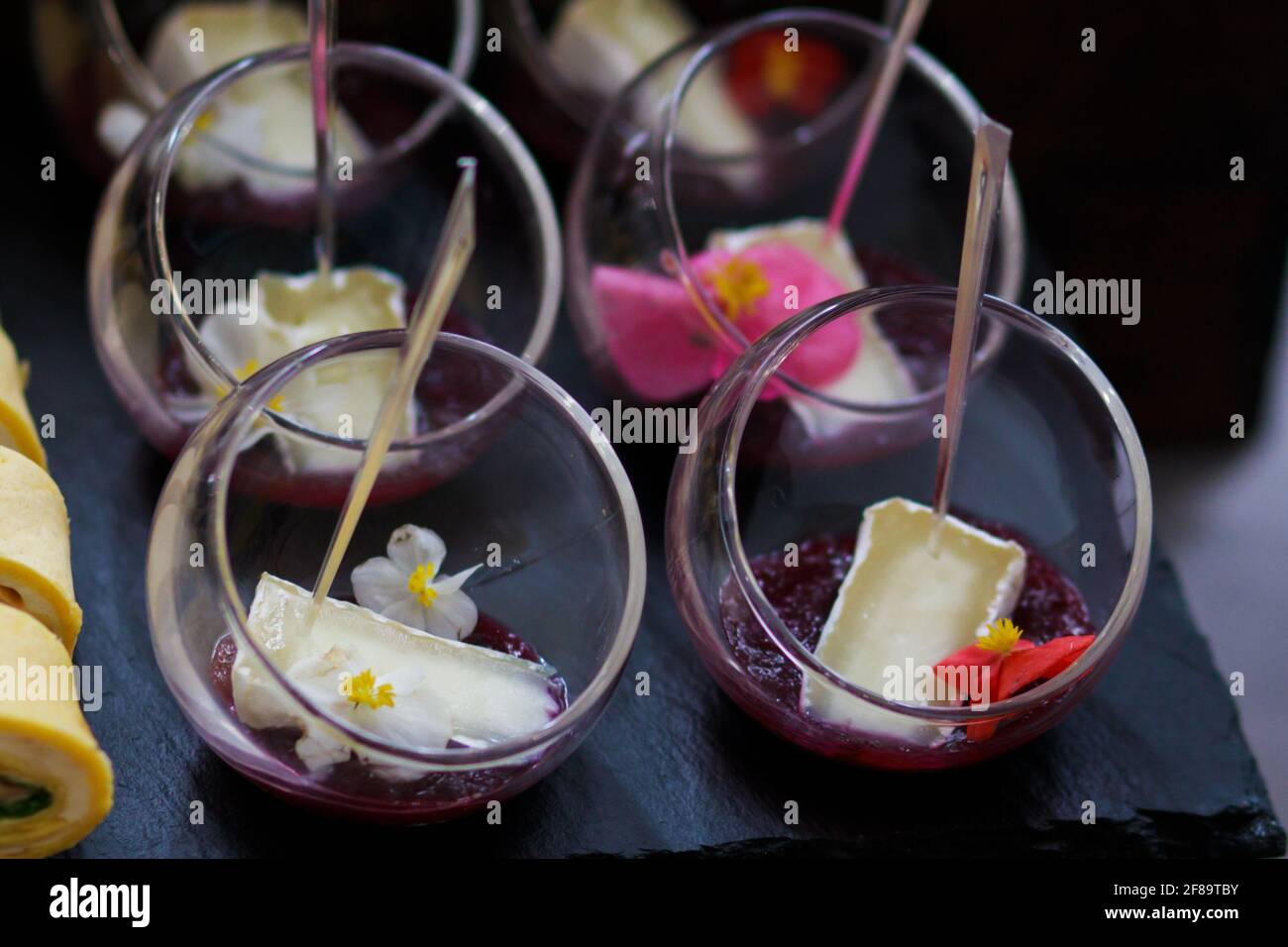 Delicious snacks at the banquet. Catering on banquet Stock Photo - Alamy