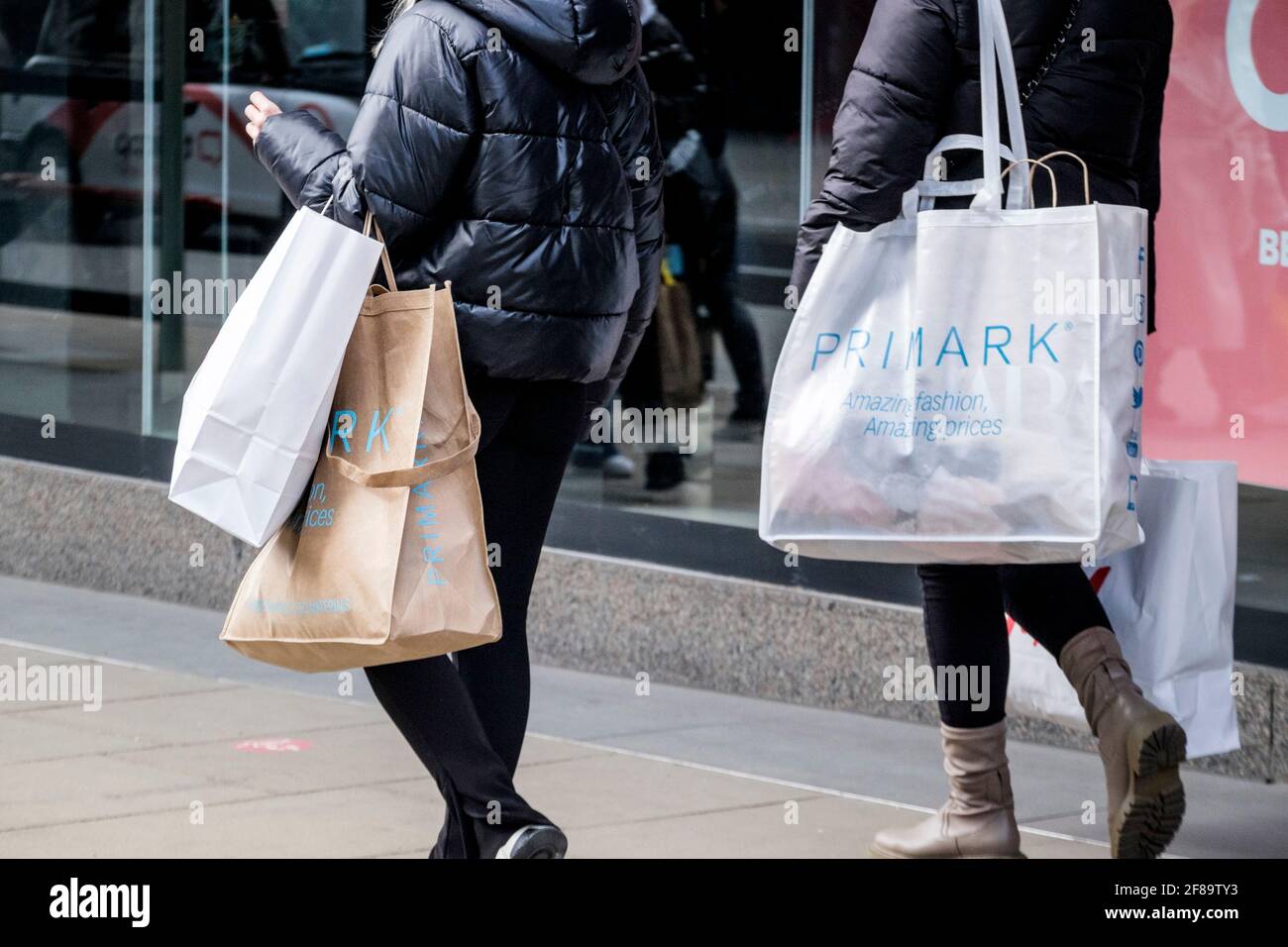 Shoppers outside a Primark store, London, UK Stock Photo - Alamy