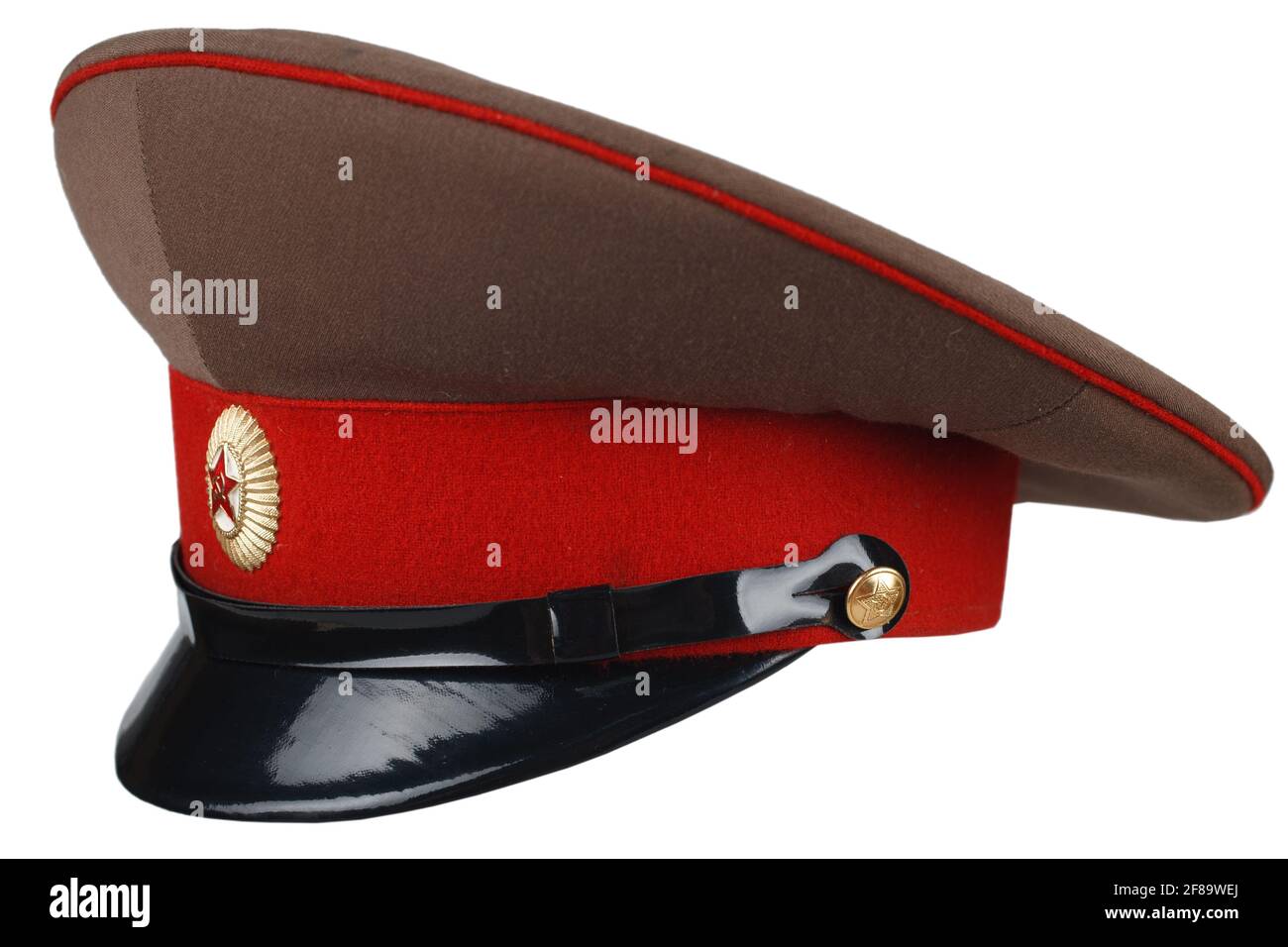 Soviet Army infantry soldiers forage cap isolated on white background ...