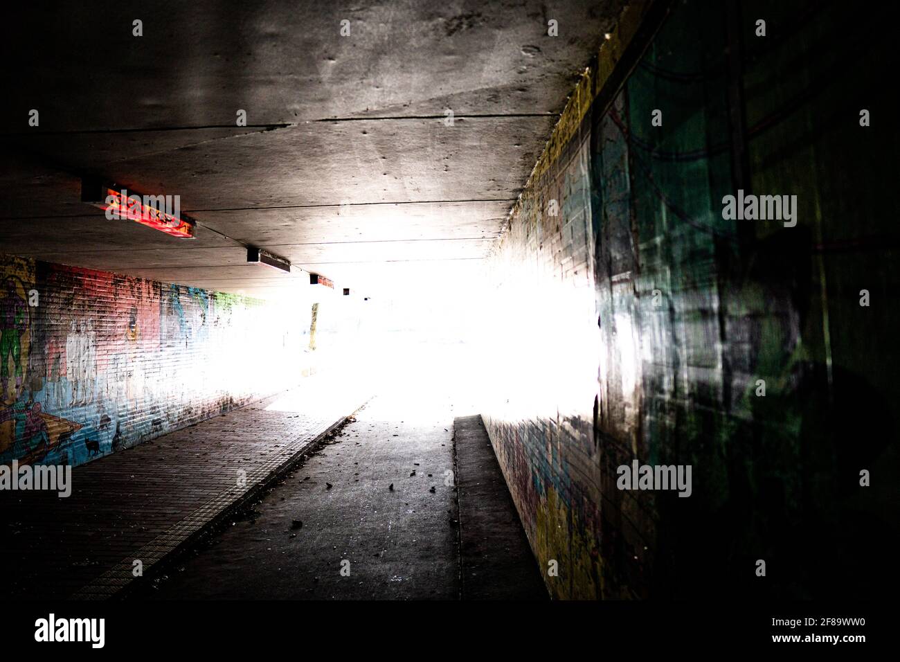 light at the end of the art tunnel also called rabbit hole in bremen ...