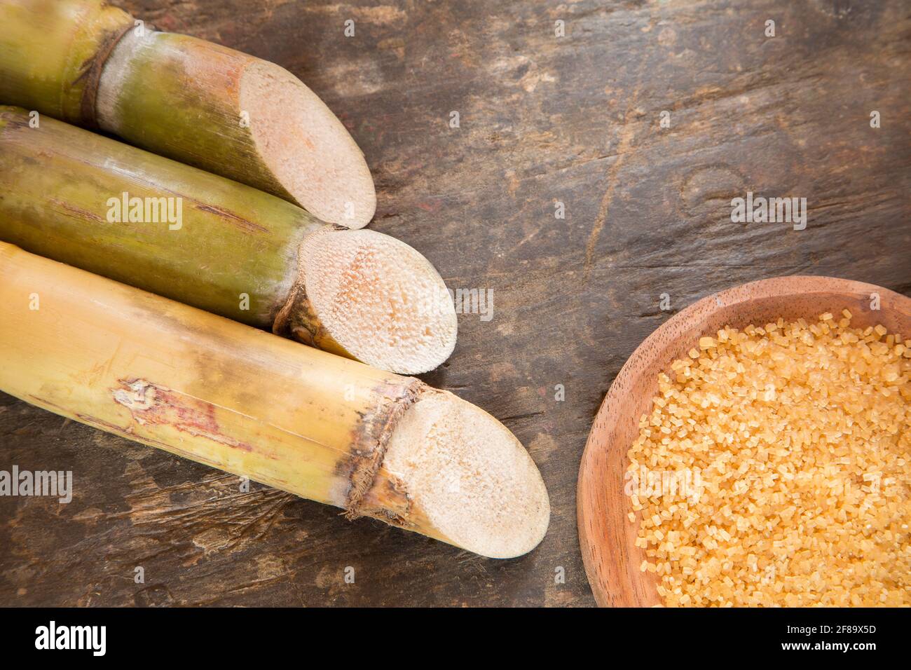 Powder and sugar cane - Saccharum officinarum Stock Photo - Alamy