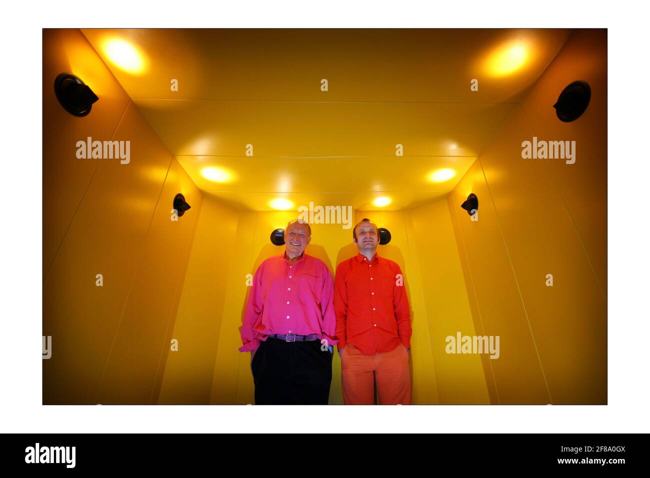 Lord Richard Rogers.... with his son Ab Rogers in his office in west ...