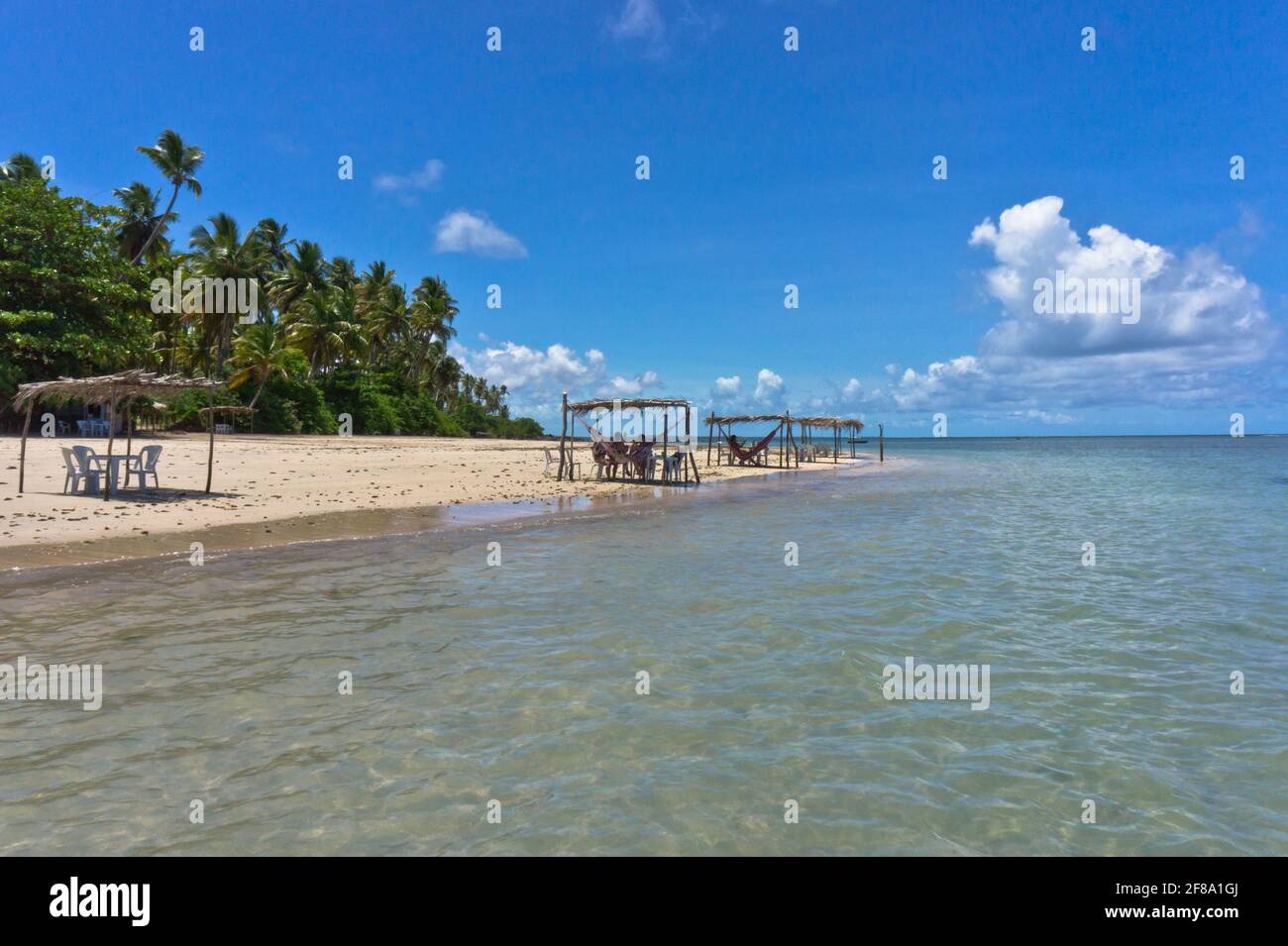 Morro de Sao Paulo, Boipeba Tropical beach view, Bahia, Brazil, South ...