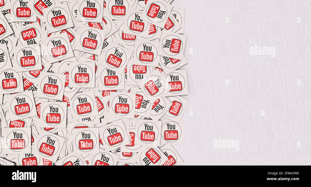 Youtube, Social Media Background Design Stock Photo - Alamy
