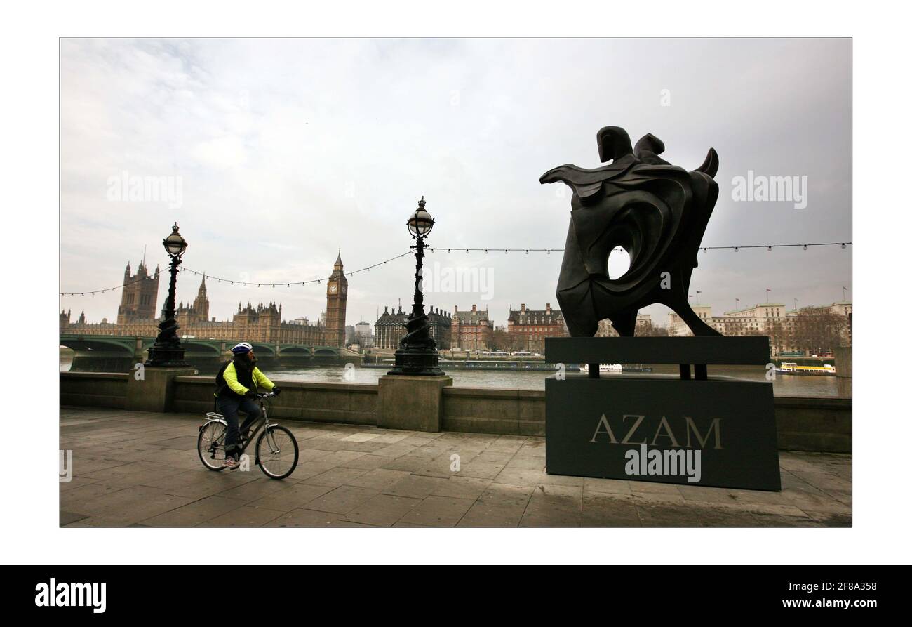 Major New Sculpture revealed... Nasser Azam, County Hall Gallery's ...