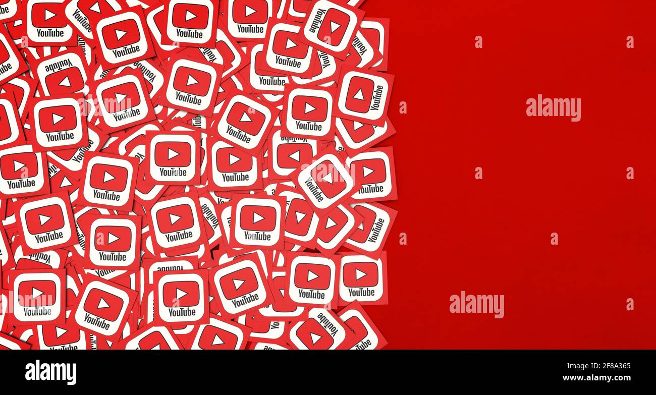 Youtube, Social Media Background Design Stock Photo - Alamy