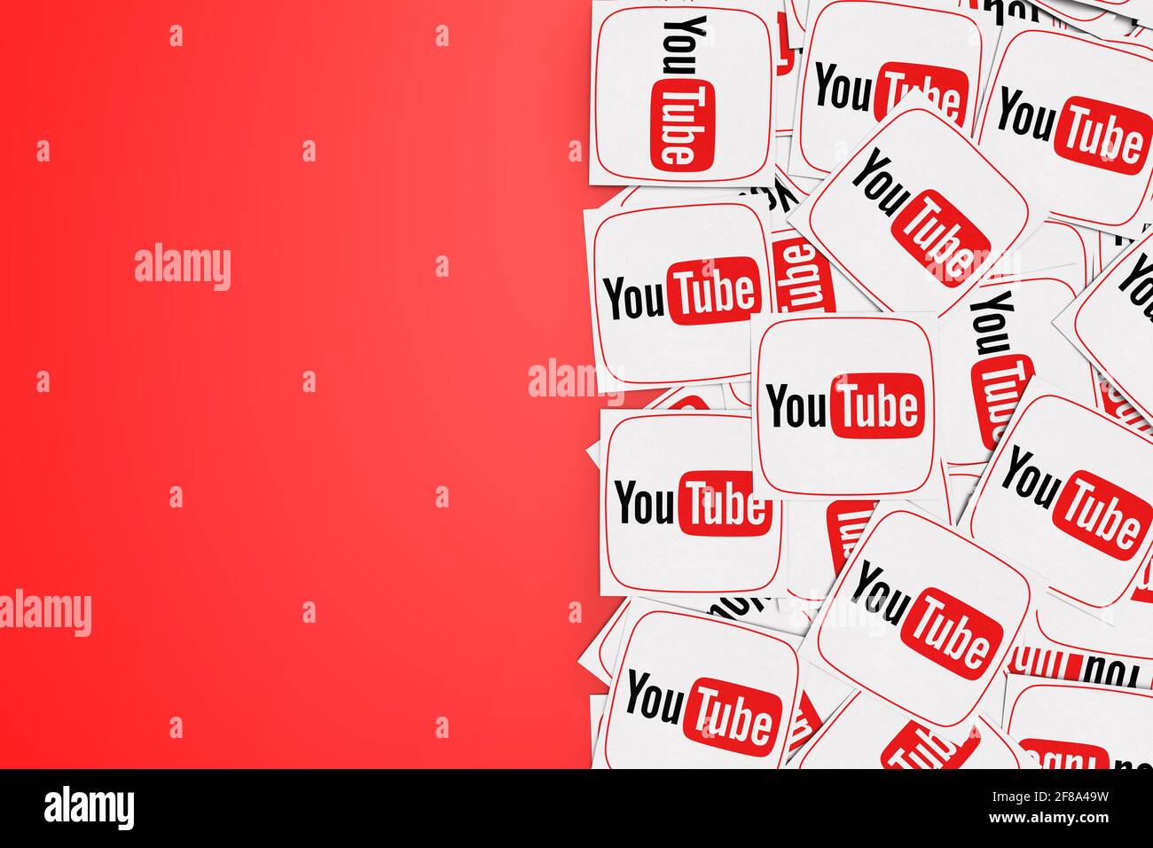 Youtube, Social Media Background Design Stock Photo - Alamy