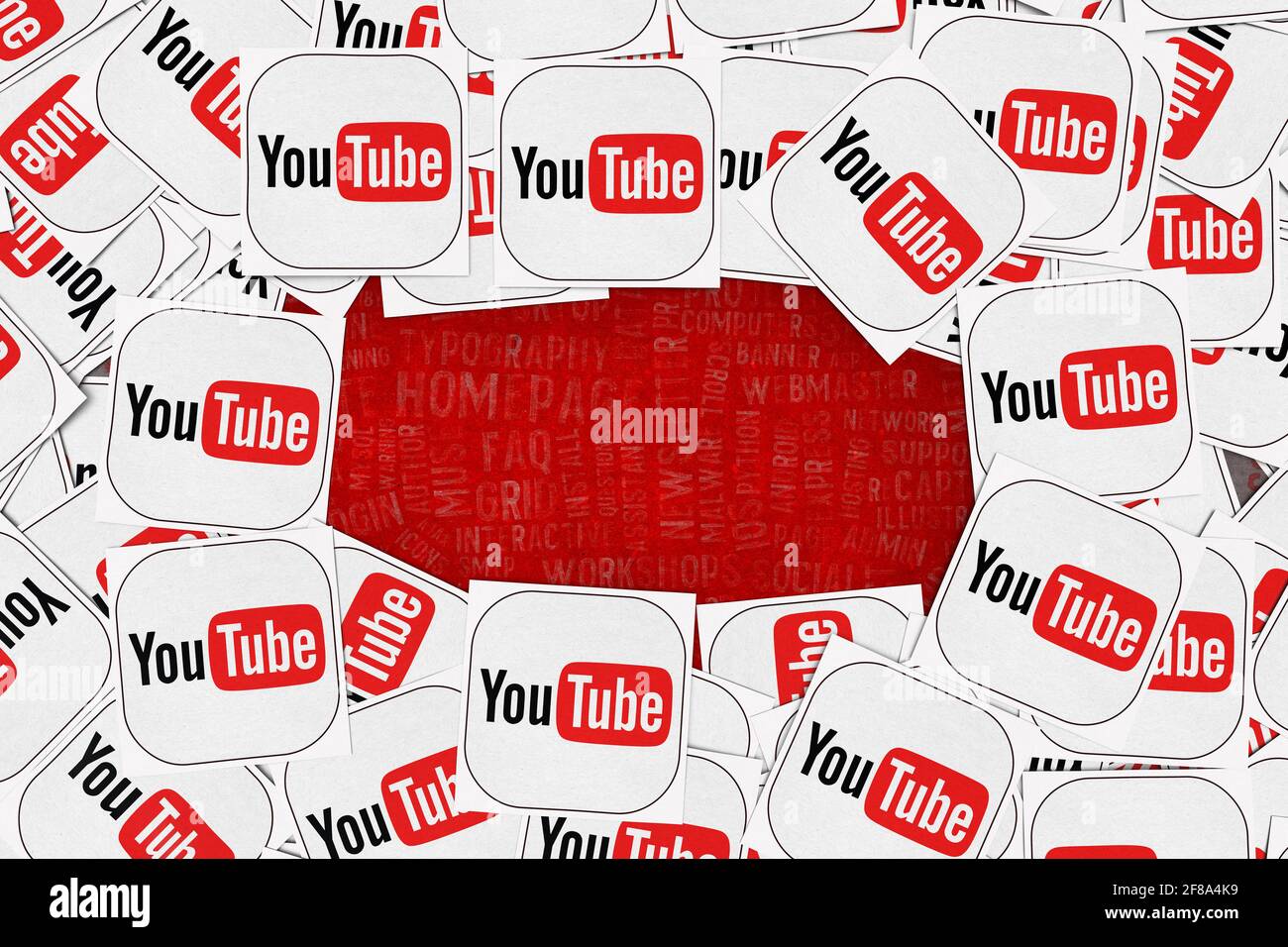 Youtube, Social Media Background Design Stock Photo - Alamy