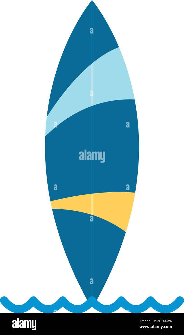 striped surfboard on white background Stock Vector Image & Art - Alamy