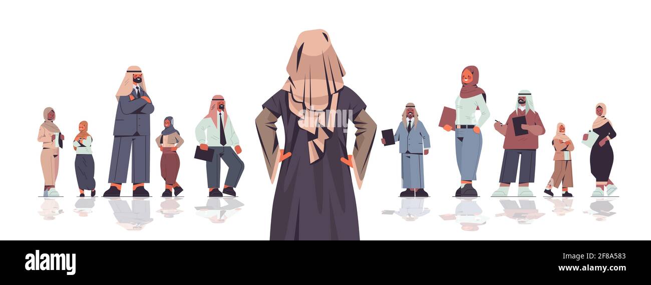 Arabic woman rear view Stock Vector Images - Alamy