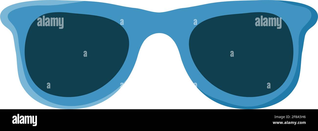 blue sunglasses on white background Stock Vector Image & Art - Alamy