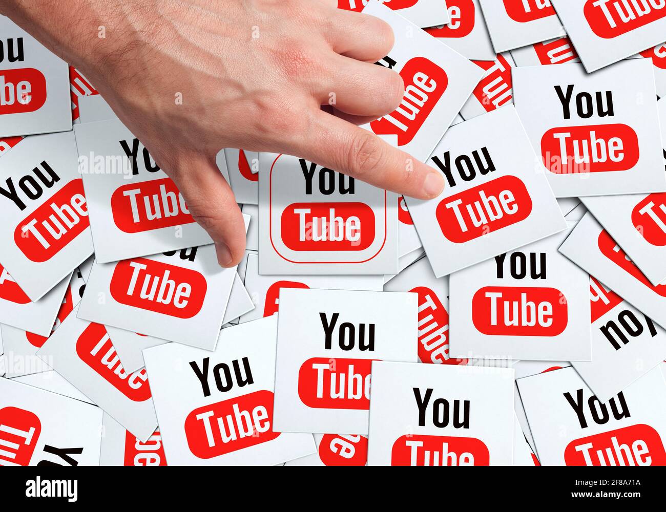 Youtube, Social Media Background Design Stock Photo - Alamy