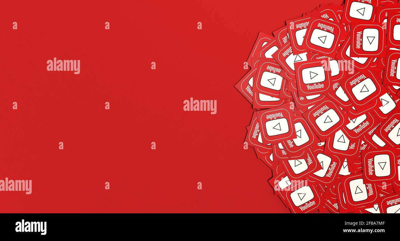 Youtube, Social Media Background Design Stock Photo - Alamy