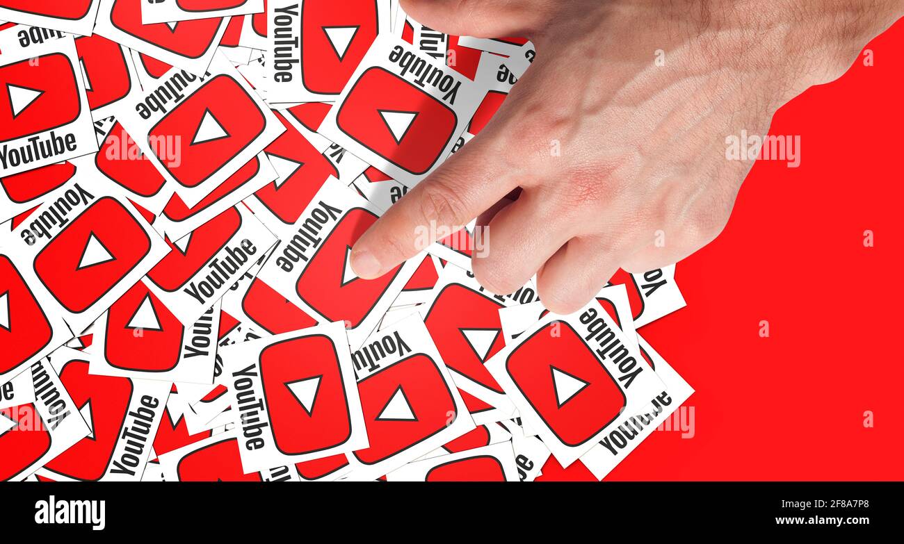 Youtube, Social Media Background Design Stock Photo - Alamy
